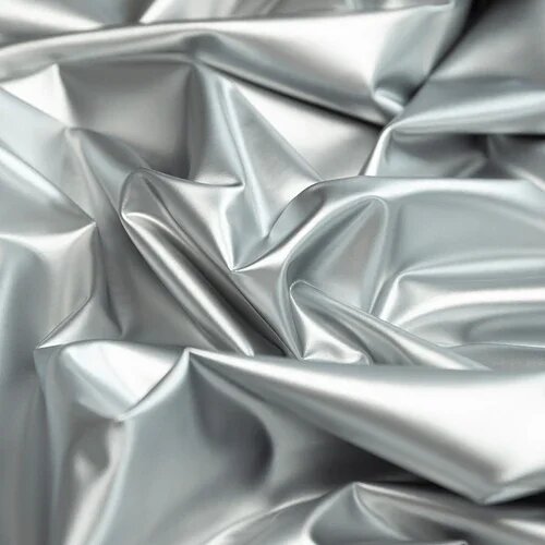 Эластичная искусственная кожа для пошива детской одежды Серый, argent 50x145 cm