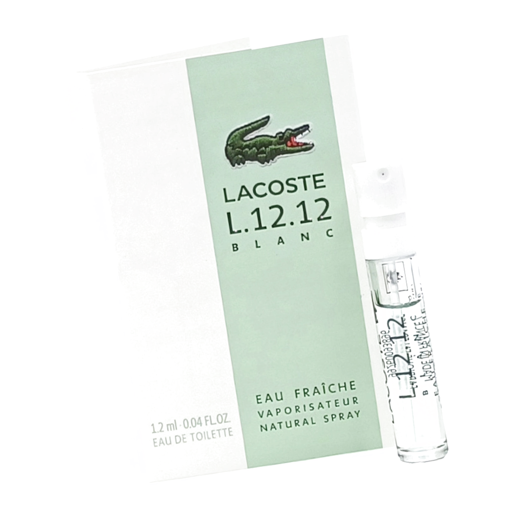 Туалетная вода Lacoste L 12 12 Blanc Eau Fraiche пробник 1.2 / Лакост Бланк О Фреш миниатюра / Стойкий и яркий аромат