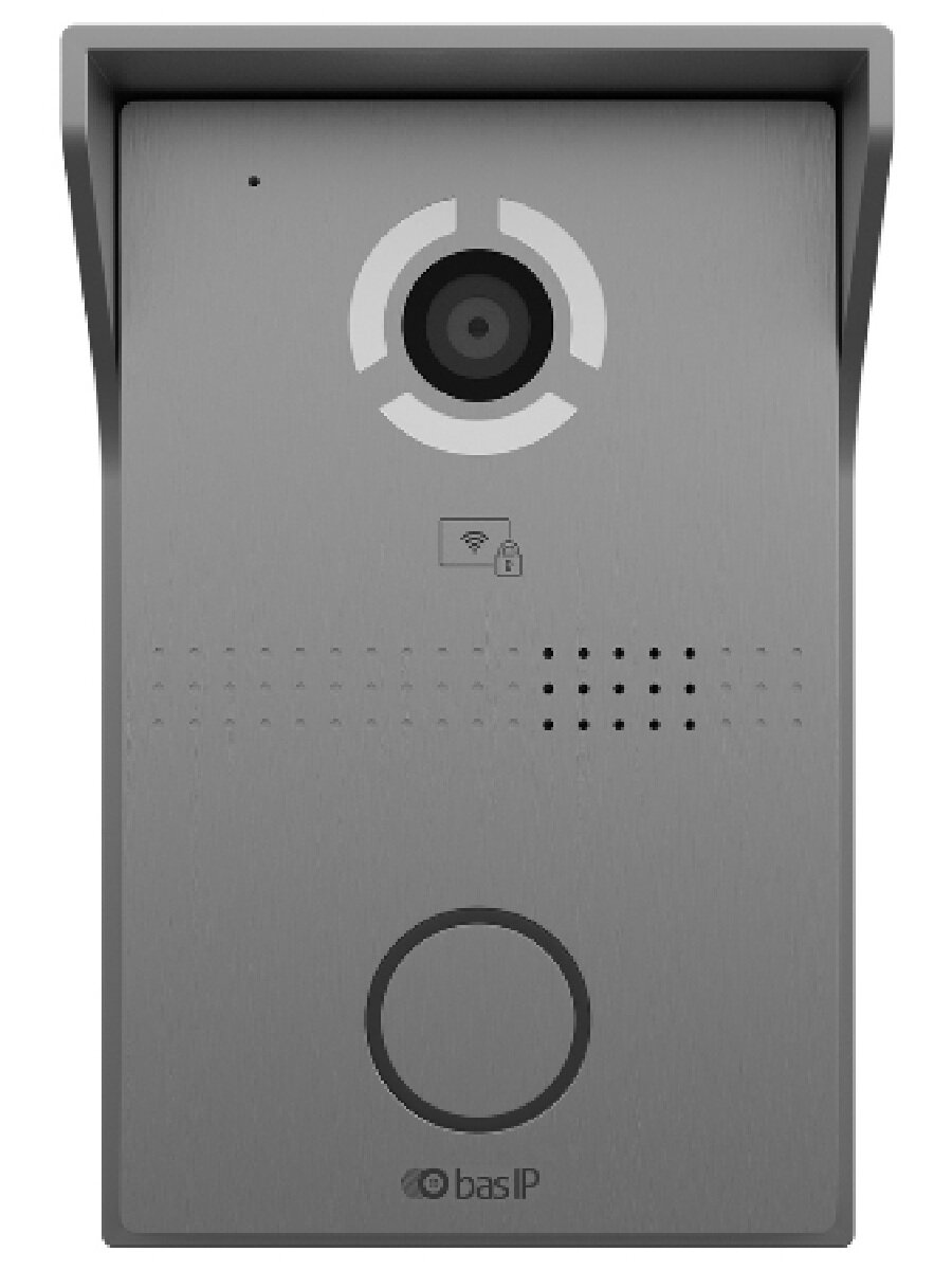 Вызывная панель IP-домофона BAS-IP AV-03BD SILVER, Память до 10 000 идентификаторов или карт, серый