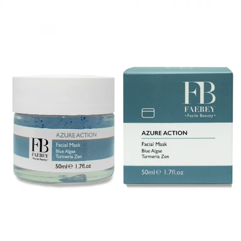Faebey Маска для лица Azure Action Facial Mask Turmeria Zen + Blue Alagae 50 мл 50 мл