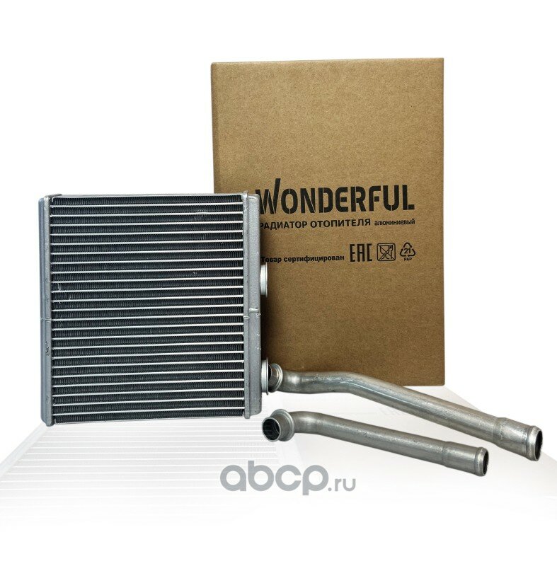 Радиатор отопителя для а/м ваз 2190 fl (18-) калина-ii 21910-8101060-10 wonderful тм Wonderful 906213