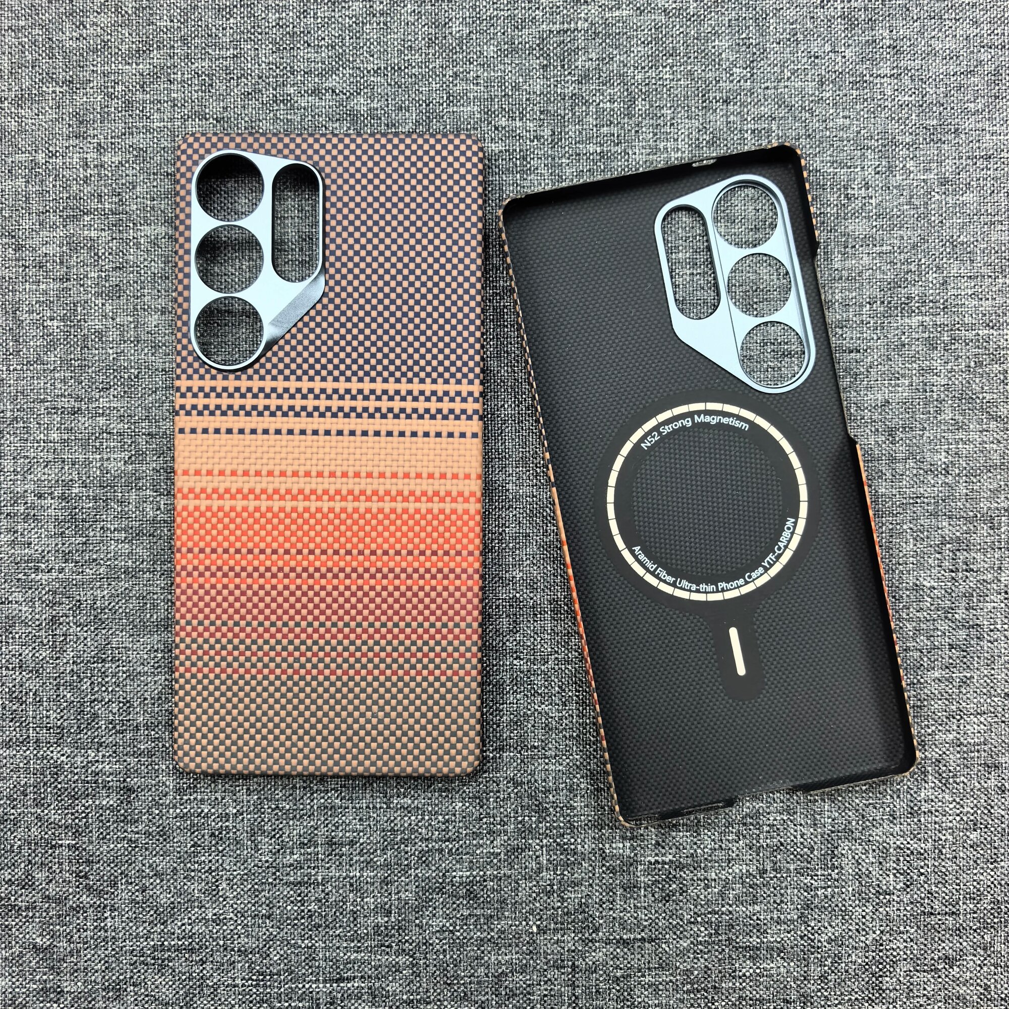 Чехол Samsung S25 Ultra Sunset, серый, магнитный