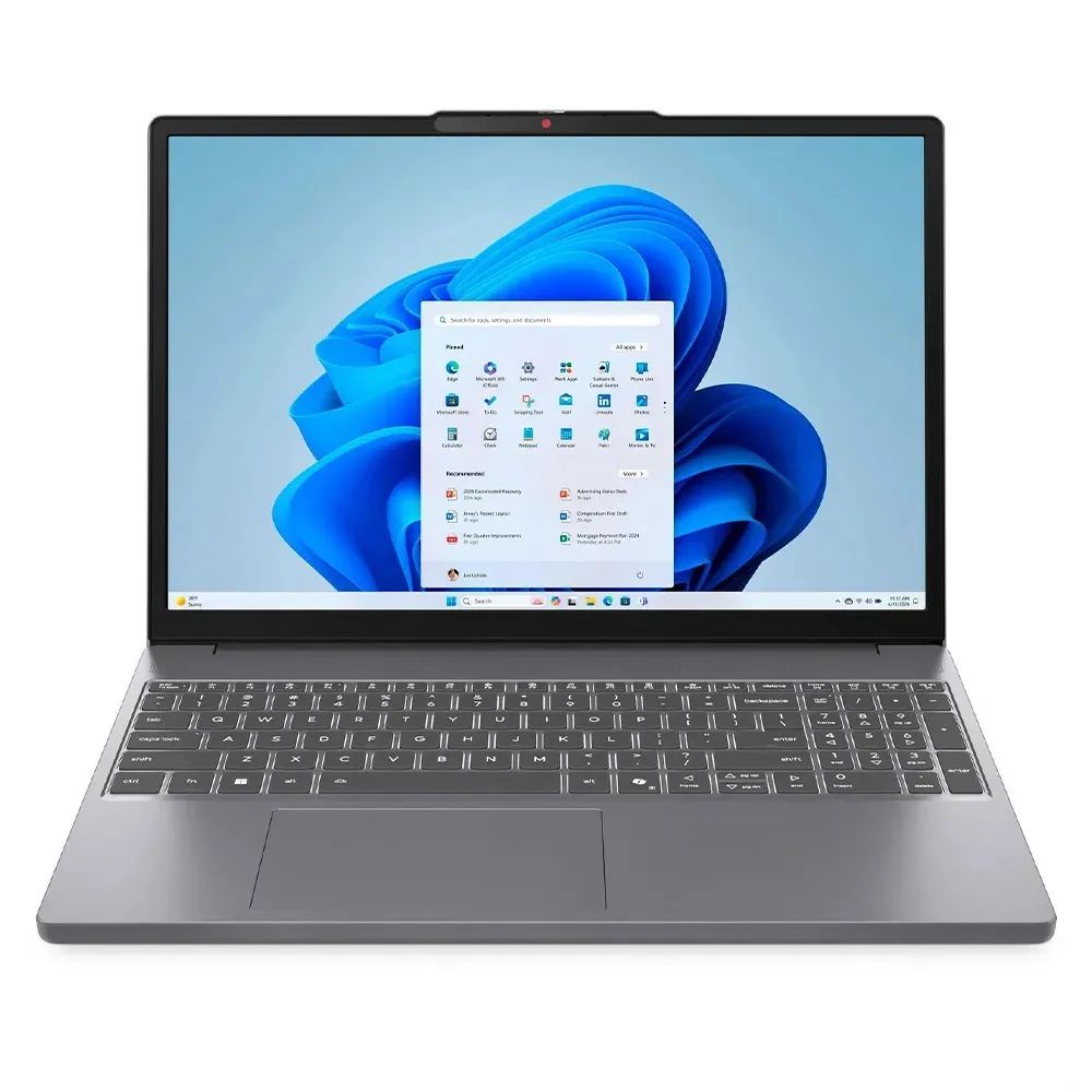 Ноутбук Lenovo IdeaPad Slim 3 15ARP10 15.3" (1920x1200) IPS, AMD Ryzen 5 150, 16GB DDR5, 512GB SSD, AMD Radeon, Windows 11 Pro, grey (83K700K5RK_Win11P)