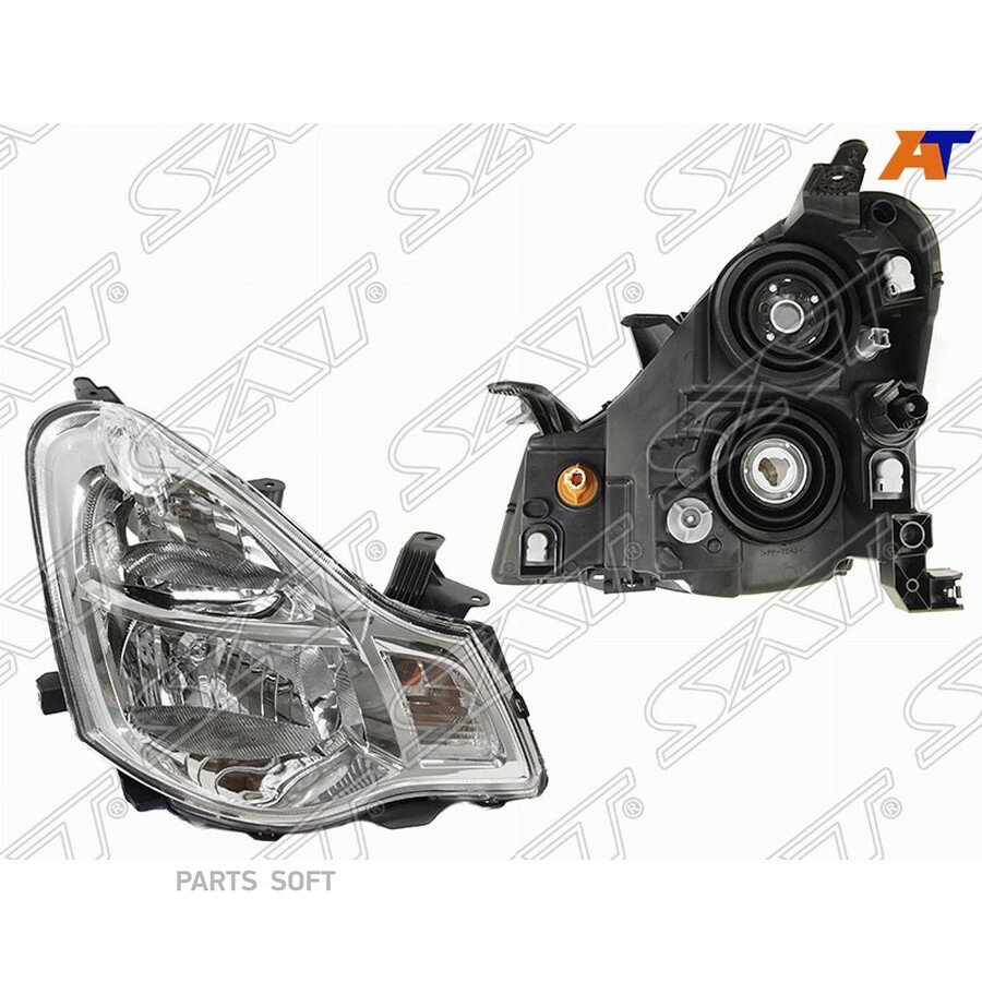 Фара Nissan Almera 12-19 / Bluebird Sylphy 05-12 (Справа/ Галоген/ под электрокорректор) от официального дистрибьютора, SAT, артикул ST1151119R