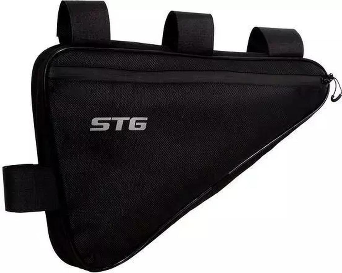 Велосумка на вынос руля STG с отделением для смартфона, р-р 20,5х10х9 см, черная модель 555-543 Х113