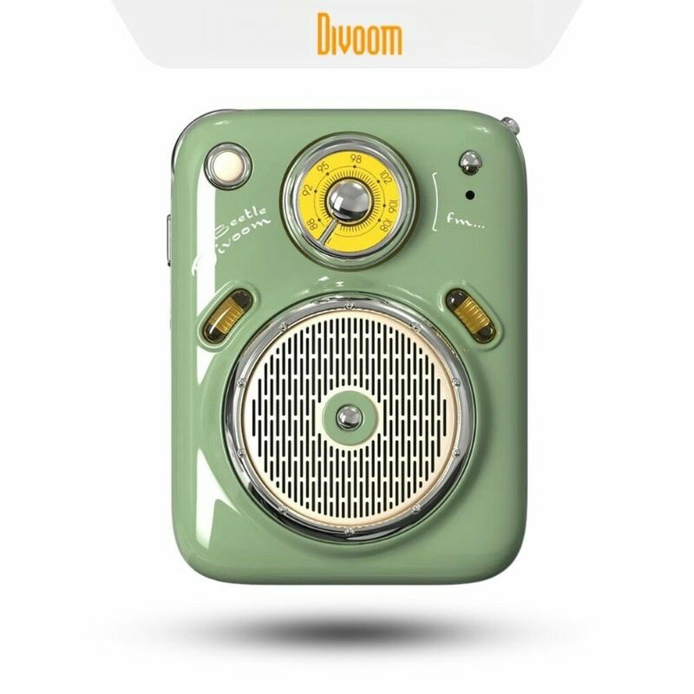 DIVOOM Beetles-FM II Мини Портативный Беспроводной Динамик Bluetooth Воспроизведение TF-карты