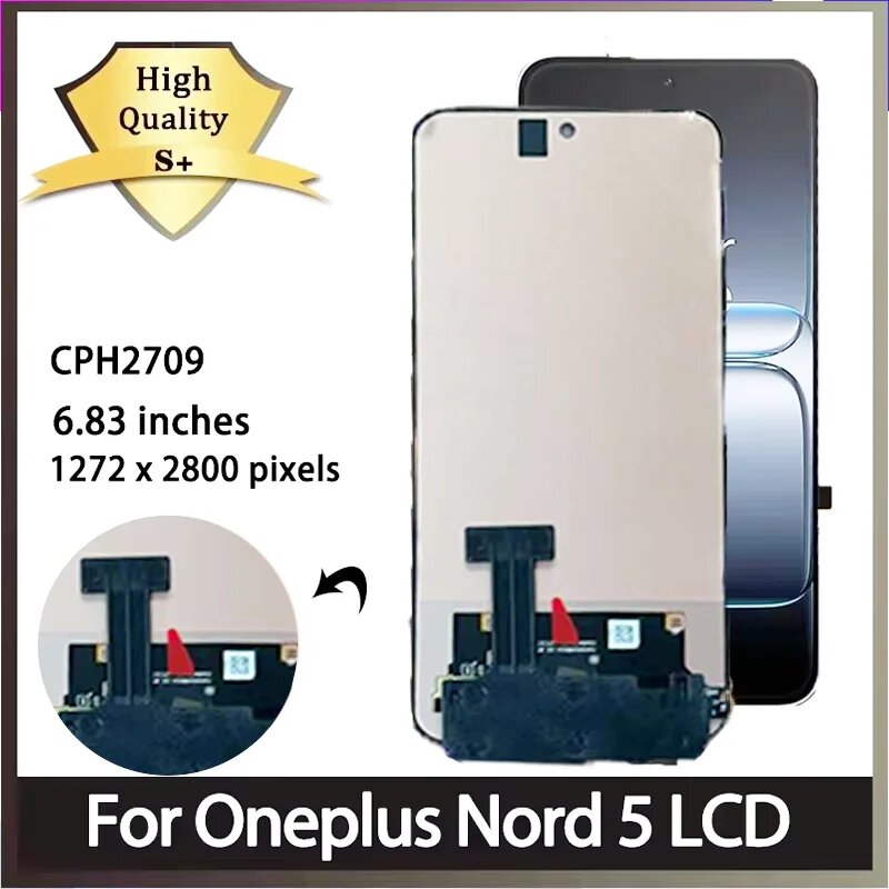 6,83 'новинка для OnePlus Nord 5, ЖК-дисплей, преобразователь сенсорного экрана в сборе, CPH2709, запасные части для дисплея