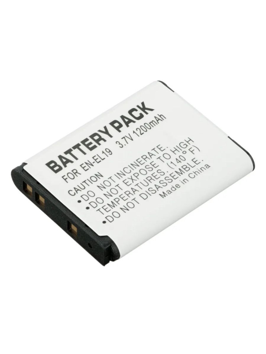 Аккумулятор для фотоаппарата Никон EN-EL19, 3.7V, 1200mAh, код 077122