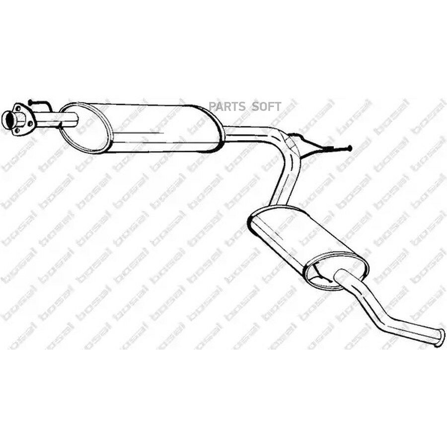 Глушитель PEUGEOT BOXER II 02-06 от официального дистрибьютора, BOSAL, артикул 283581