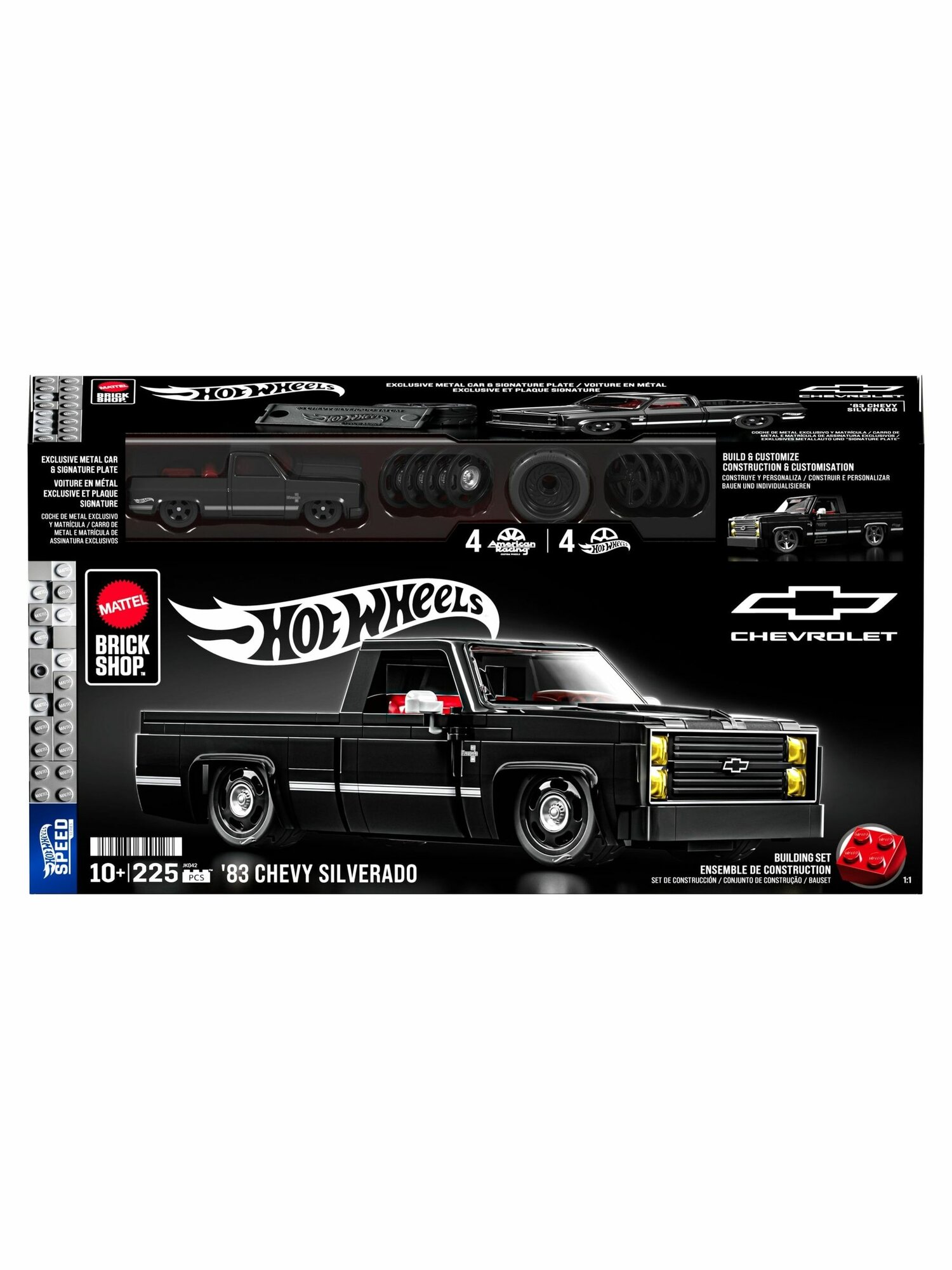 Набор строительных игрушек Mattel Brick Shop 83 Chevy Silverado (225 деталей), для коллекционеров