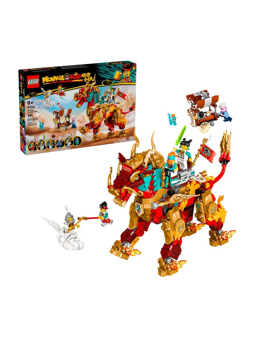 Конструктор LEGO Monkie Kid 80066 зверь огненный единорог