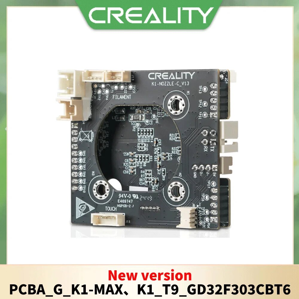 Материнская плата Creality PCBA_G_K1-MAX/K1_T9_GD32F303CBT6 NOZZLE-C-V13 для 3D-принтера Only Board