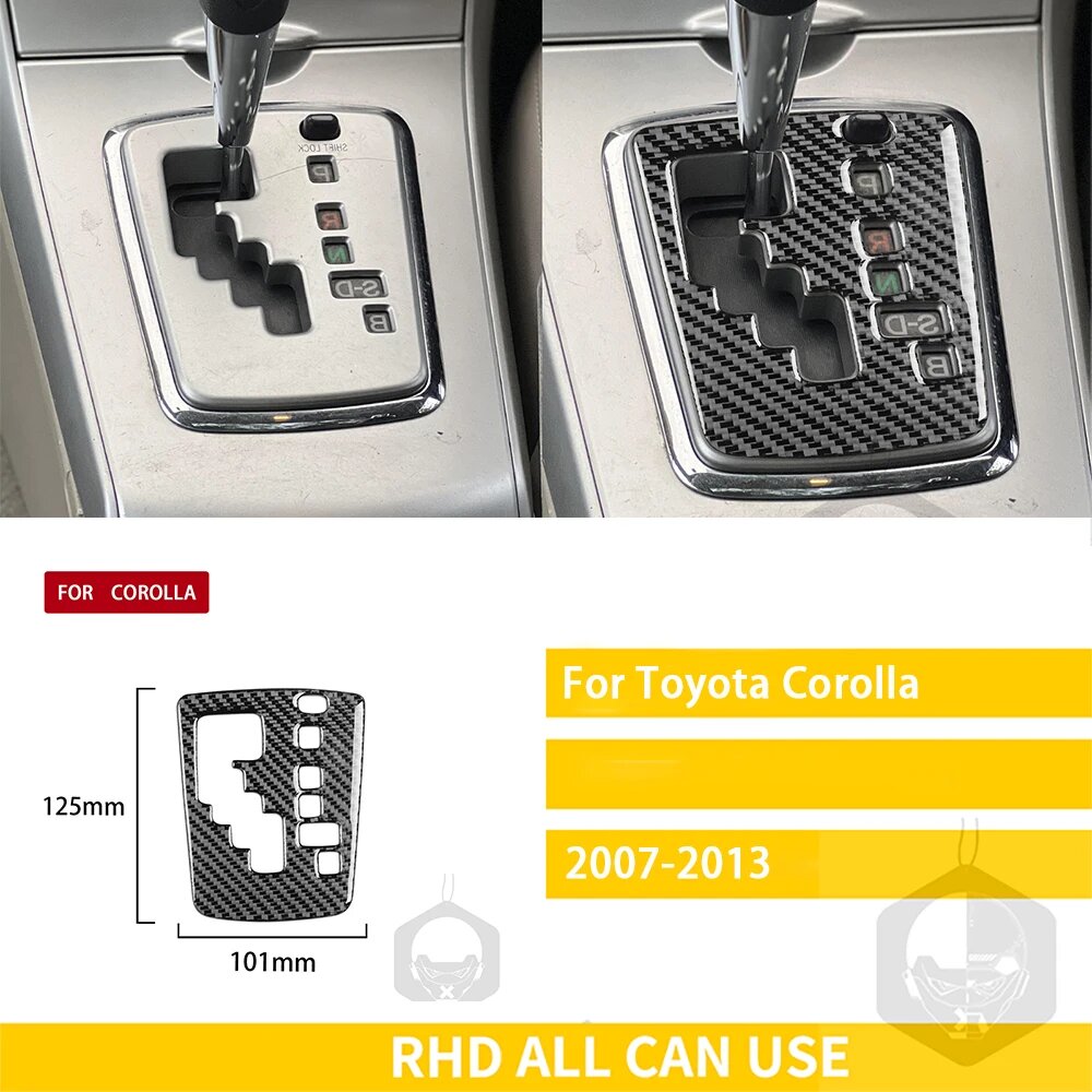 Аксессуары для Toyota Corolla 2007, 2008, 2009, 2010, 2011, 2012, 2013, стикер из углеродного волокна для внутренней двери, подъема воздуховыпускного отверстия