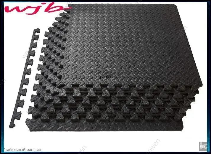 Напольное покрытие для спорта, 6 плиток 30x30 см, качественное