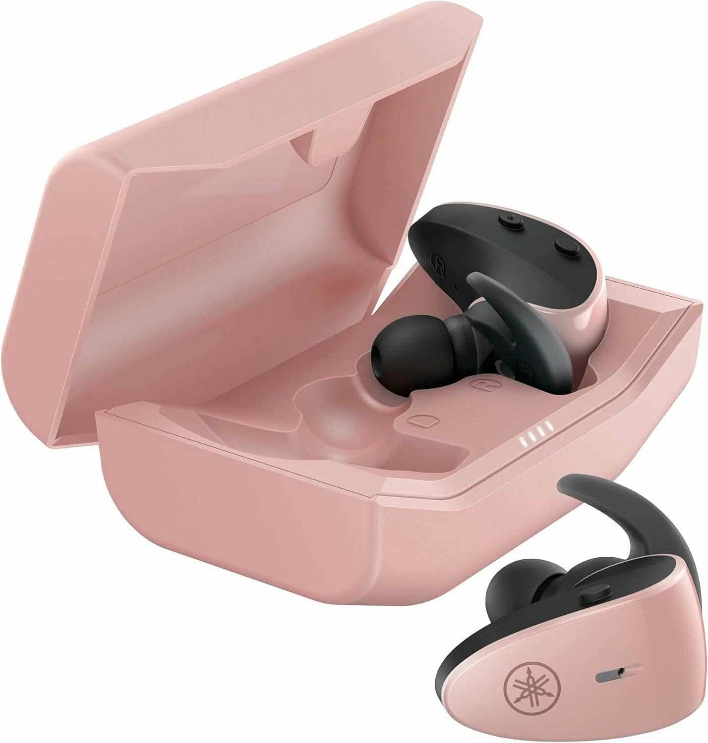 Спортивная гарнитура Yamaha TW-ES5A pink true wireless Bluetooth с шумоподавлением, водонепроницаемая IPX7