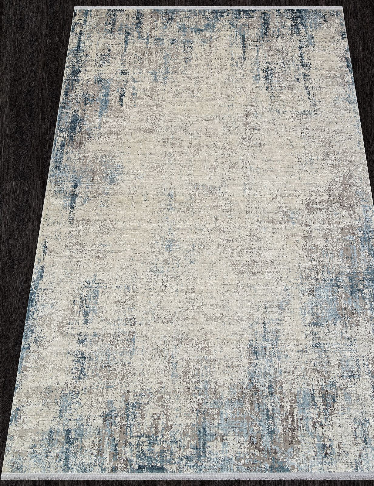 Ковер 2x4м турецкий Современный grey / blue