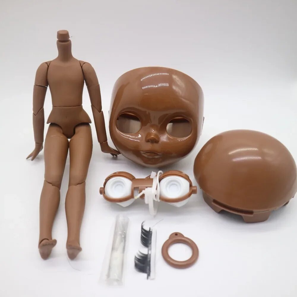 Шарнирная кукла KARY MO мужской механизм для волос и глаз Коричневый, super black skin 1