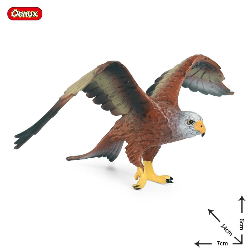 Фигурки Oenux дикие птицы ПВХ Оранжевый, bird model