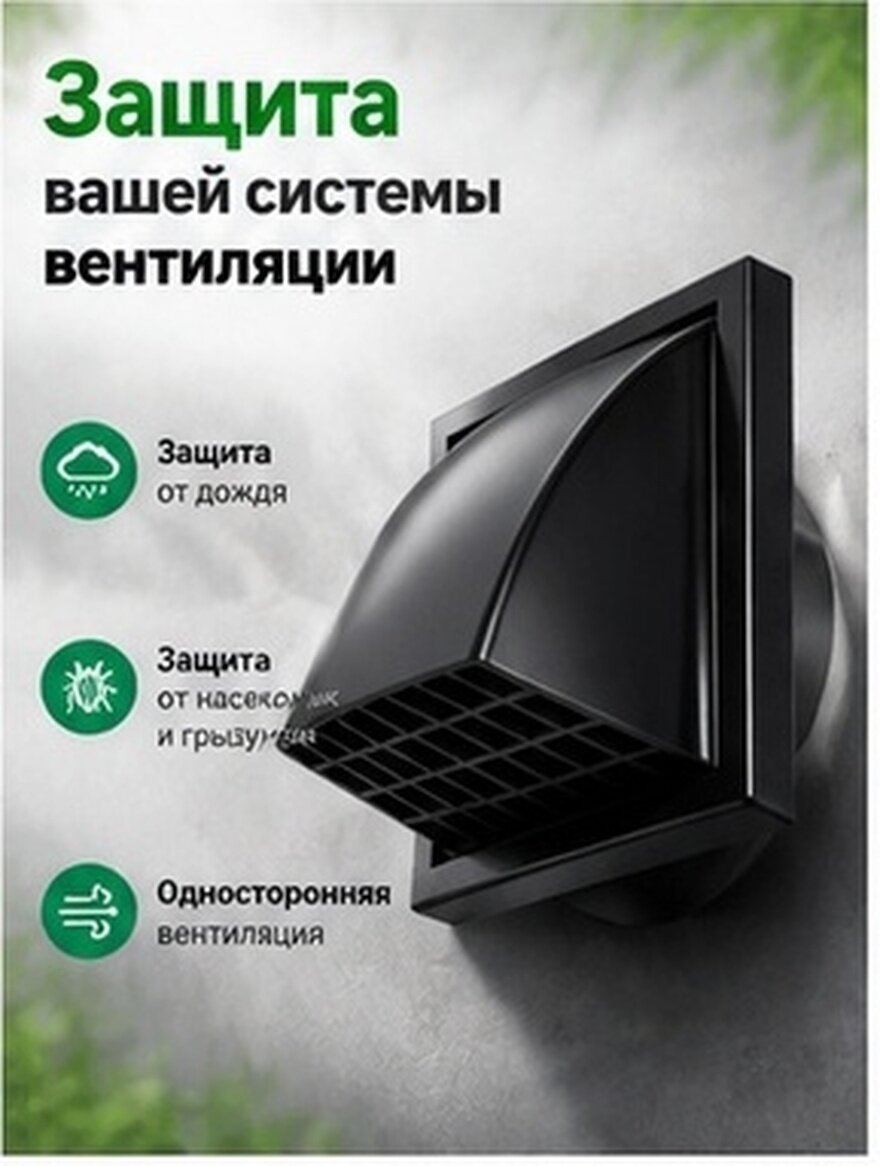 Вентиляционный наружный пластиковый корпус из abs с клапанной крышкой, 6 дюймов, для наружной вентиляции