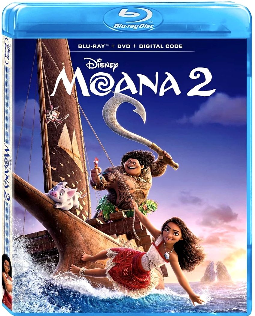 Disney. Моана 2. Blu-ray. Мультфильм 2024 года. Комедия, приключения, семейный, мюзикл, фэнтези.