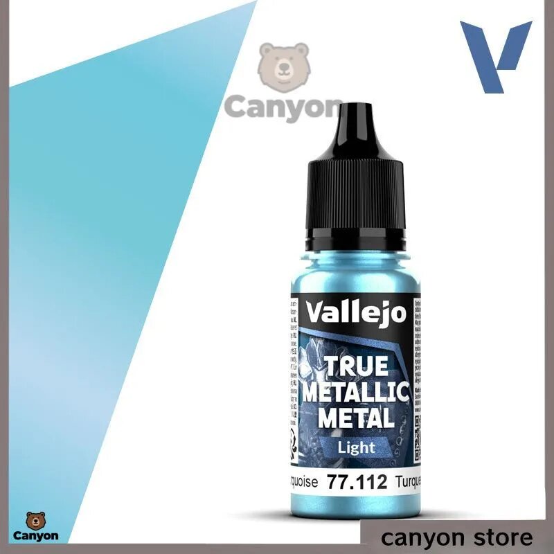 Краски акриловые для моделирования Vallejo серии TMM - Light Hydra Turquoise 77112 (18 мл)