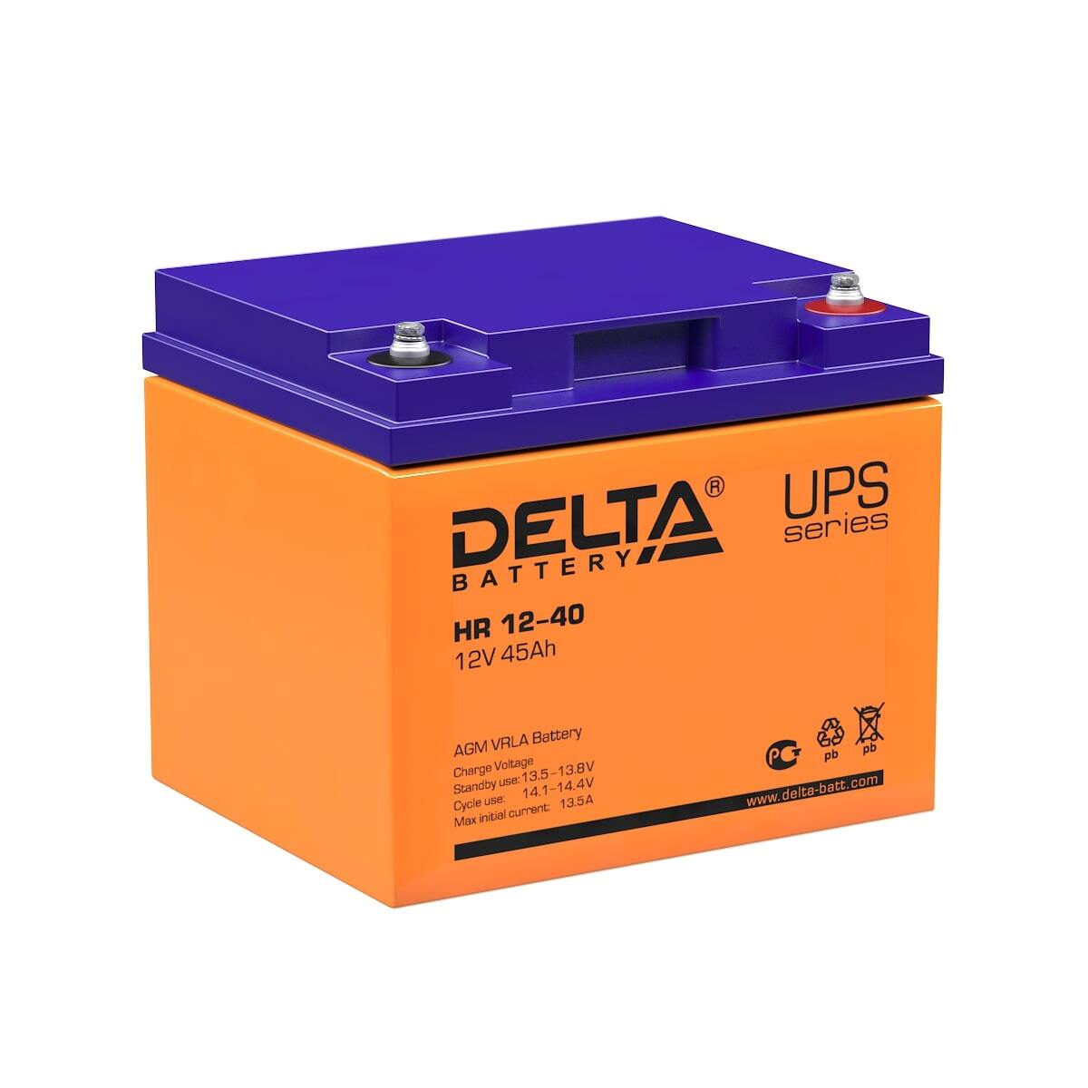 Гелевый аккумулятор DELTA HR 12-40