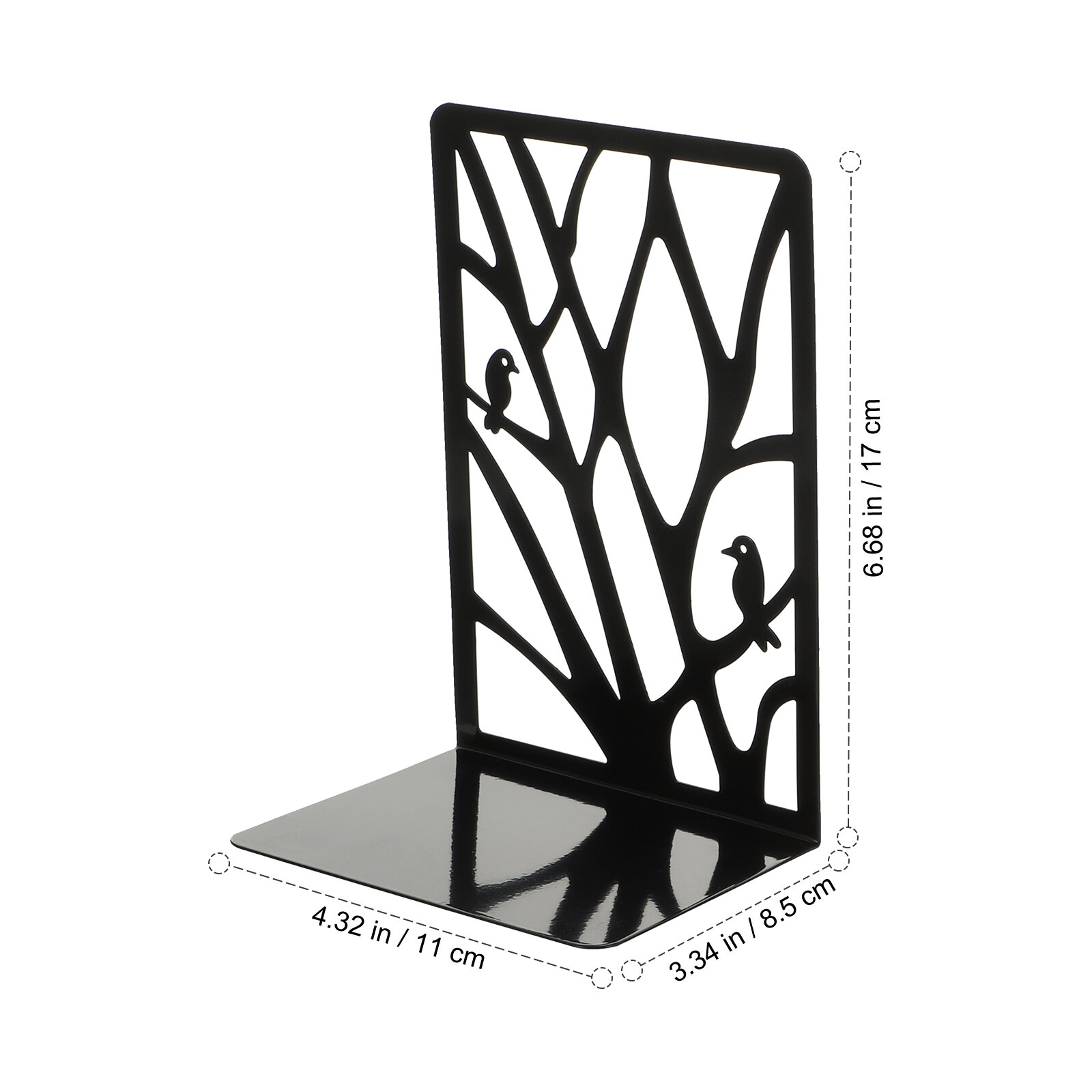 Держатель Книг На Стол Декоративный В Чёрном Цвете Размер 17X11X8.5Cm