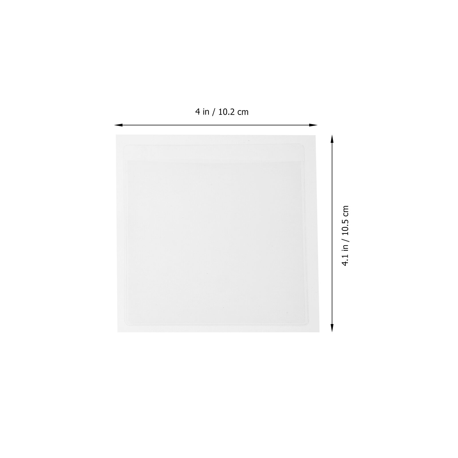 20 Штук Прозрачные Конверты Для Меток 10.5X10.2Cm Идеальны Для Хранения Важных Бумаг И Карточек