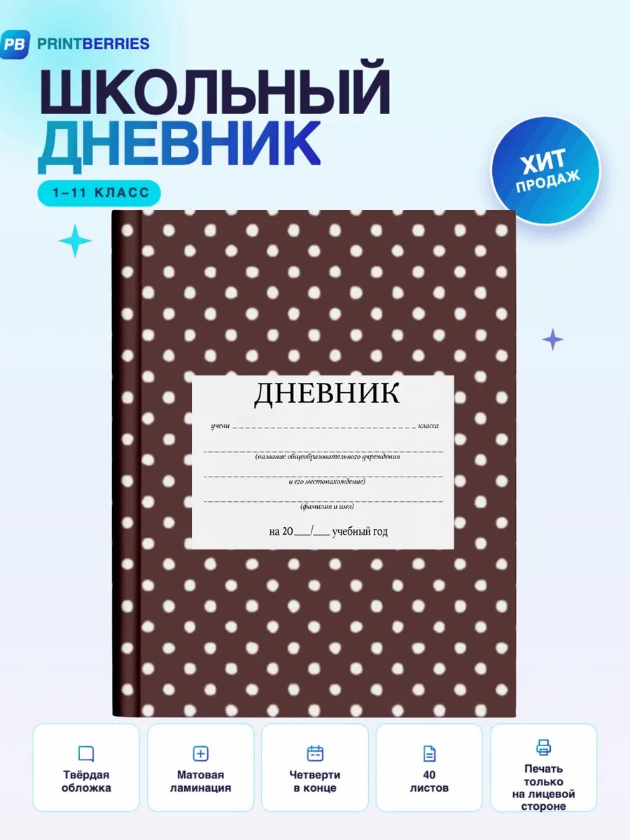 Школьный дневник горошек узор ретро эстетика коллаж арт 19