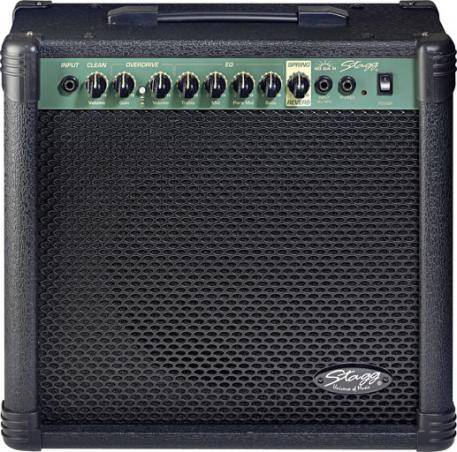 Комбо для электрогитары STAGG 40 GA R с эффектом реверберации, мощность 40 Вт RMS, динамик 10", каналы Clean/Overdrive