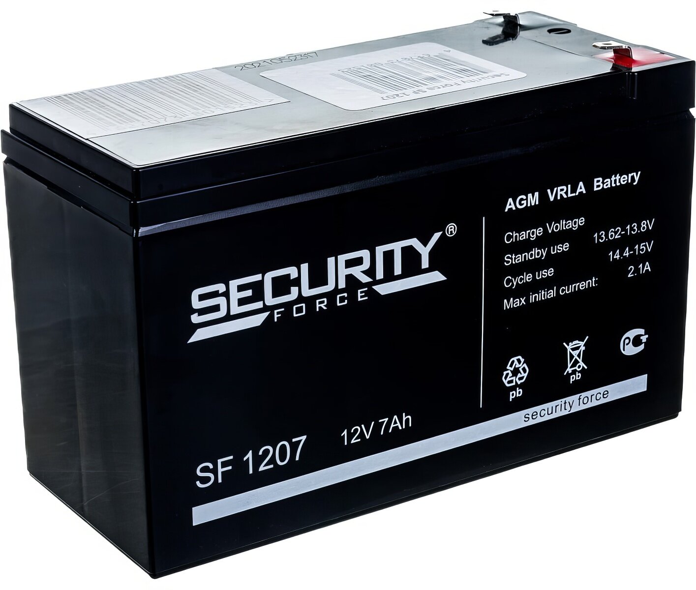 Батарея аккумуляторная Security Force SF 1207