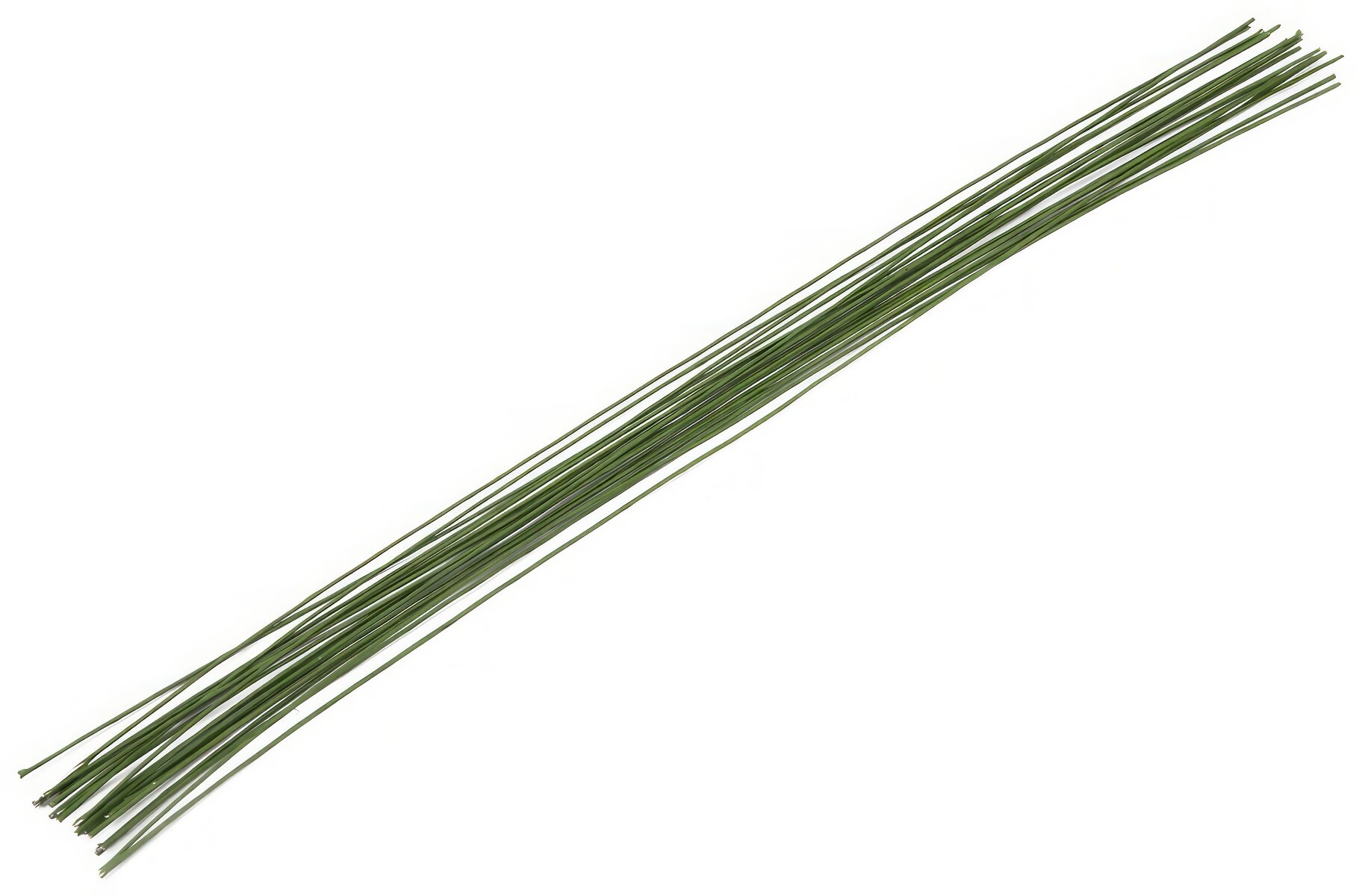 Blumentag FIW-0.95 Проволока флористическая в оплётке 0.95 мм сталь бумага 20 шт. 40 см №01 зеленый