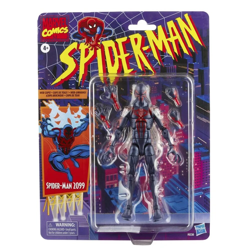 Фигурки Hasbro Marvel Legends Spiderman Animation Series Action Figures Spider-Man2099-16cm; Марвел фигурки