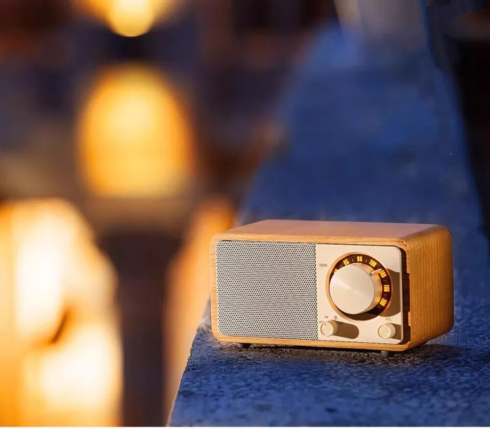 SANGEAN Mozart M1 Вишнёвое дерево Беспроводной Bluetooth Звуковой ящик FM Радио
