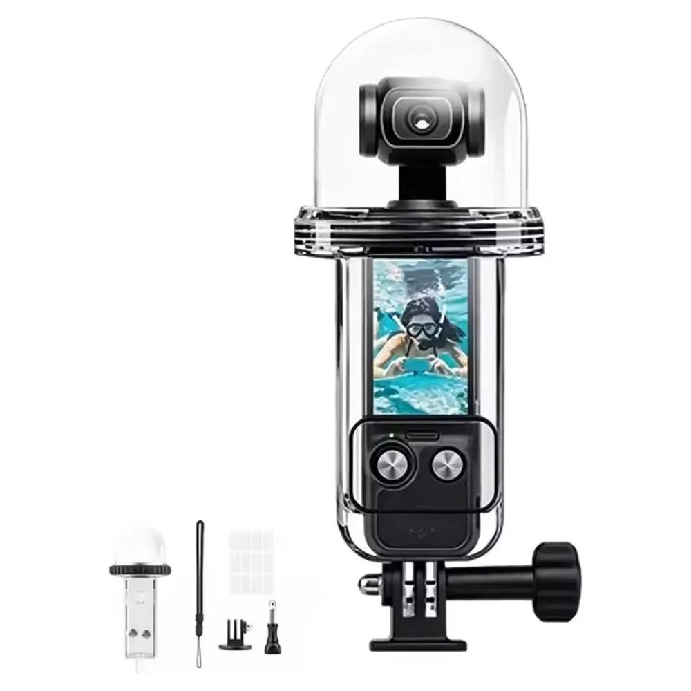 Водонепроницаемый корпус для DJI Osmo Pocket 4, 60M, подводный чехол / комплект аксессуаров