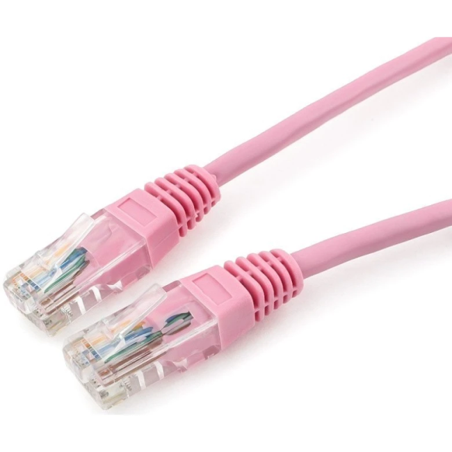 Cablexpert PP12-5M/RO Patch Cord UTP кат.5e, 5м, розовый — фото 1