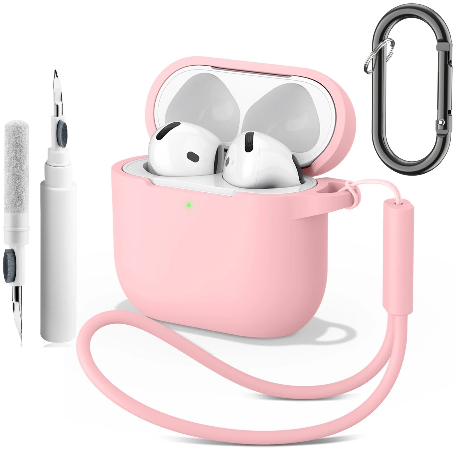 Силиконовый чехол для Apple AirPods 4 Розовый, Pink