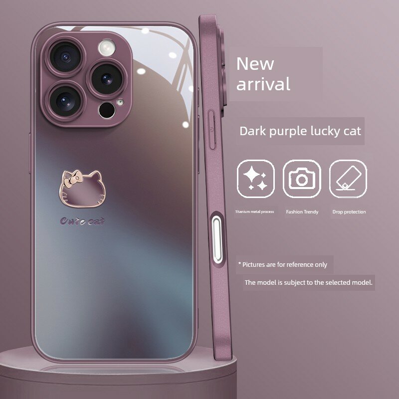 Чехол для iPhone 12 Pro с металлическим лаковым объективом - сливовый цвет, тонкий защитный чехол