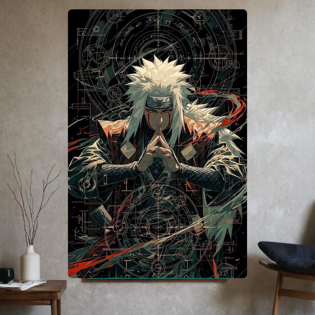 Картина на металле (аниме-Наруто) Джирайя, 20*30см 20*30 см