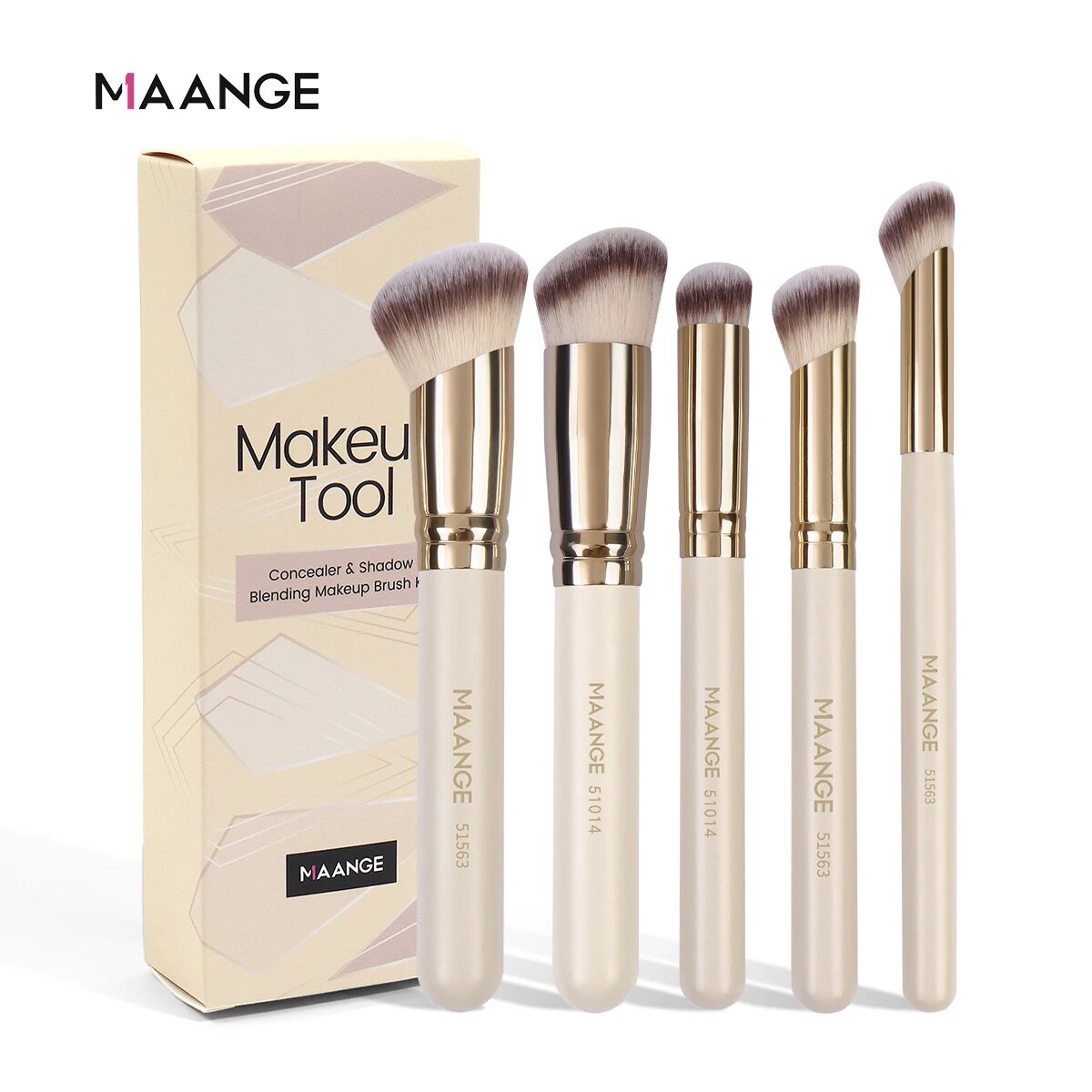 Набор кистей для макияжа MAANGE 5 шт.