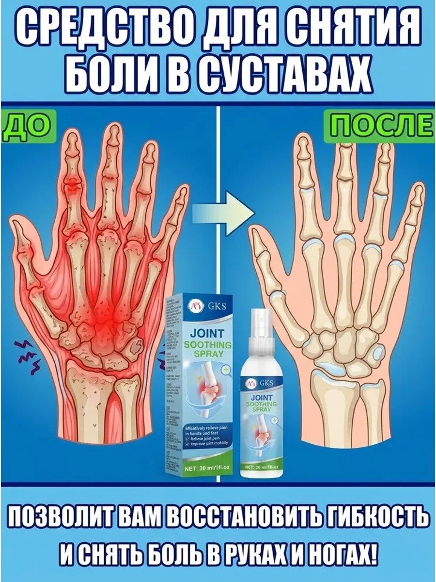 Know EasyxСпрей для облегчения боли в сустава x 30 мл 30 мл обладает натуральным успокаивающим действием