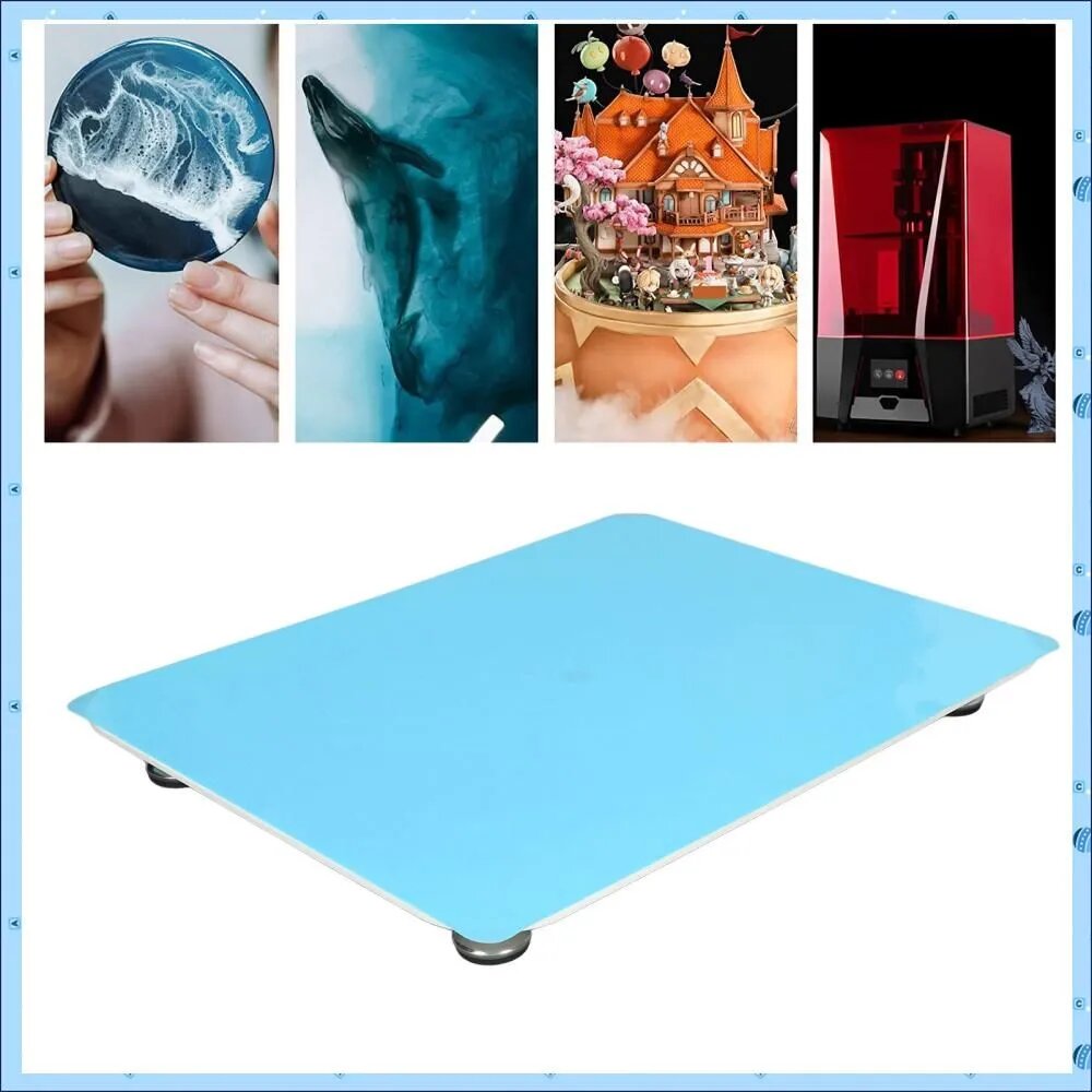 Регулируемая Leveling Board, легко настраиваемая и легко очищаемая, для создания резиновых форм Силиконовый коврик синего цвета