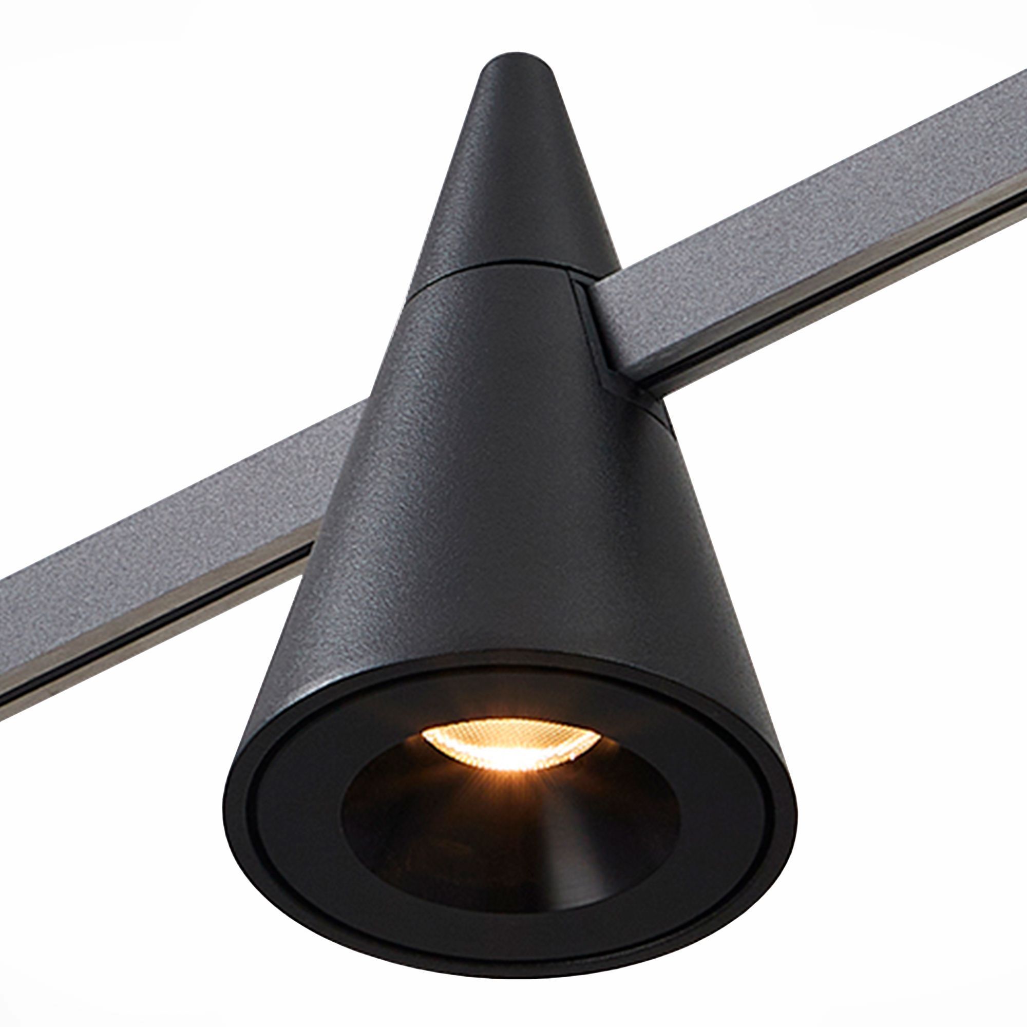 Магнитный трековый светильник ST Luce FARM Черный LED 1*5W 4000K IP20 ST813.446.05