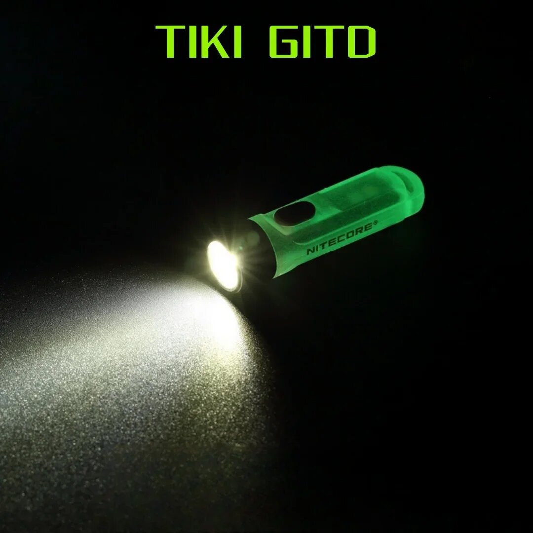 NITECORE TIKI GITD Blue Мини-фонарик-брелок TIKI GITD GREEN