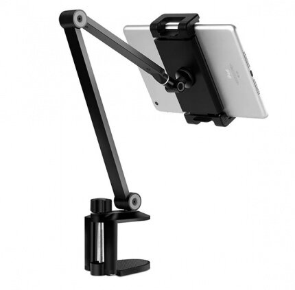 Кронштейн на струбцине AP-7LC-Black для планшетов и смартфонов 4.7-13.2"