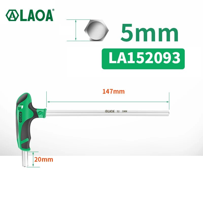 Шестигранный ключ LAOA 2-10 мм LA152093