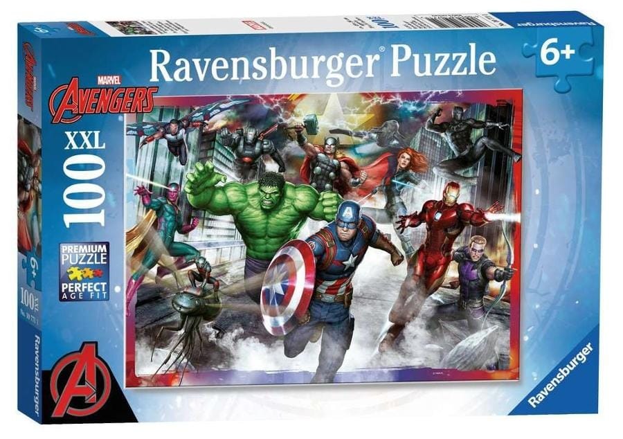 Пазл Ravensburger XXL Avengers Assemble, разноцветный, 100 элементов