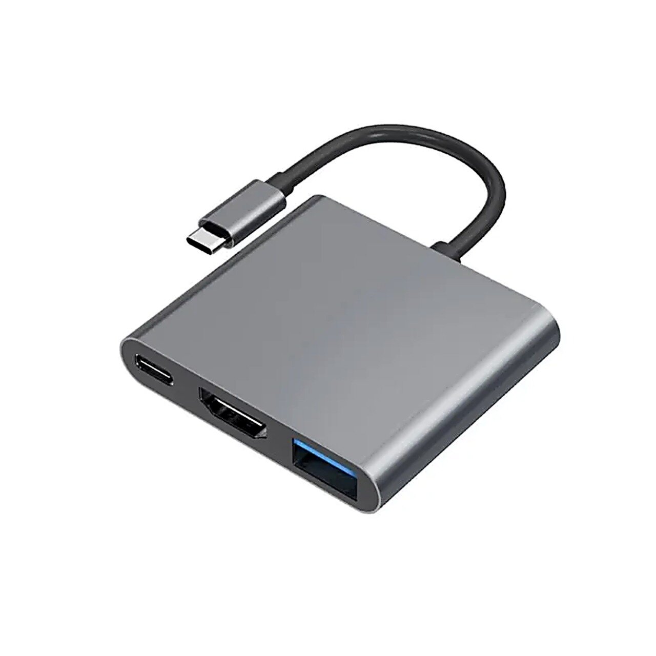 1 Type - C USB 3.0 HDMI4K трехфункционный расширительный док - hub - конвертер, серый