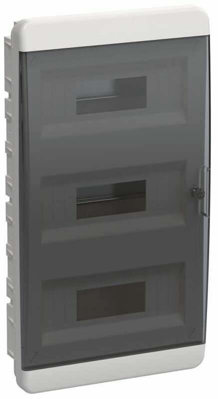 Корпус ЩРВ-П-36 TEKFOR IP41 черн. прозр. дверь пластик. IEK TF5-KP12-V-36-41-K01-K03