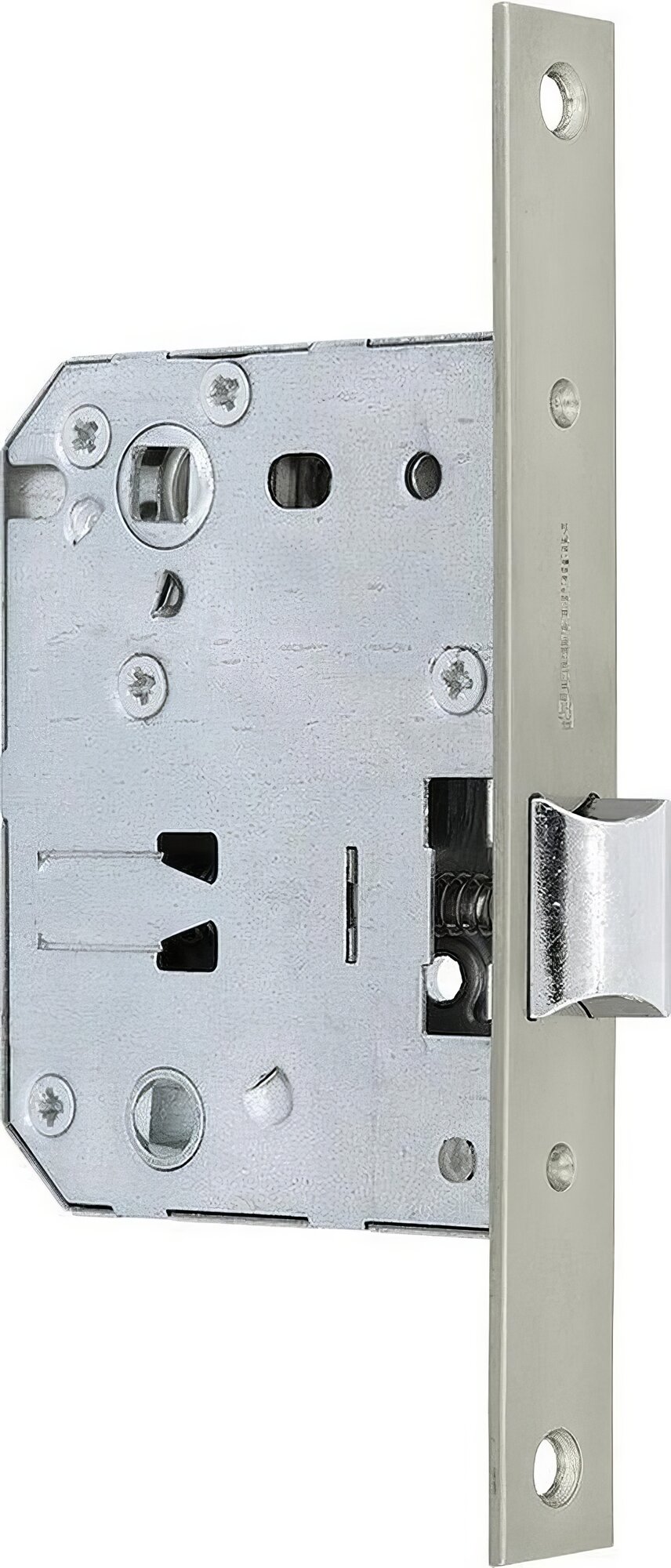 Дверная защелка Palladium 170 PN 195х76х18 мм ЦАМ матовый никель
